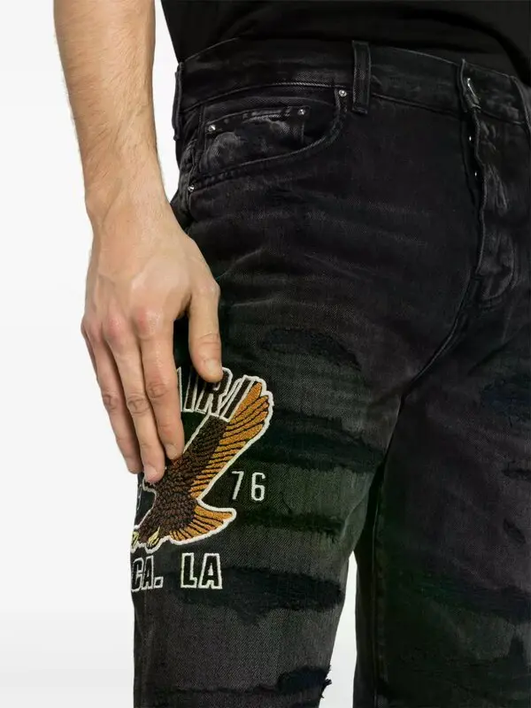 Amiri Varsity Straight-leg Jeans