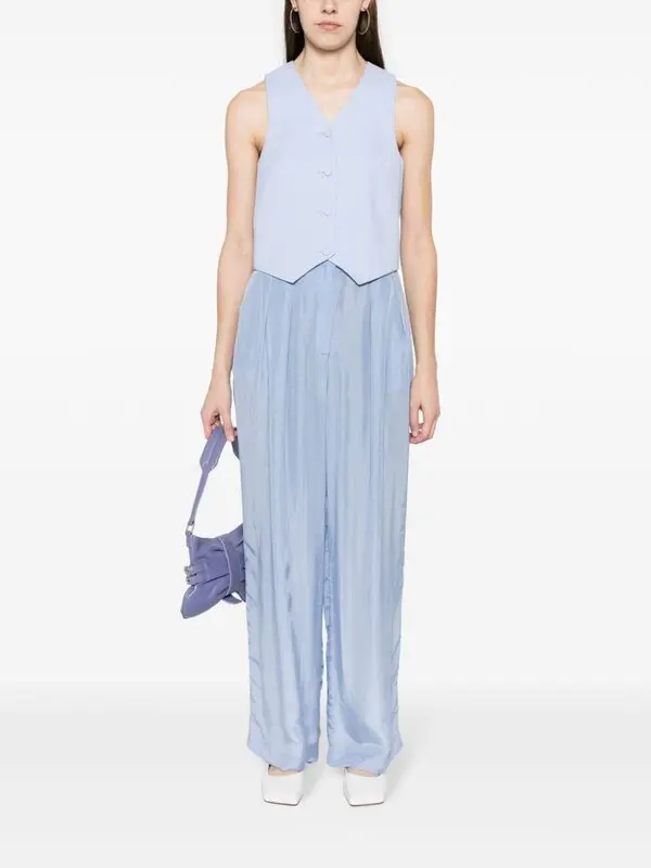 Andamane Crepe-textured Waistcoat