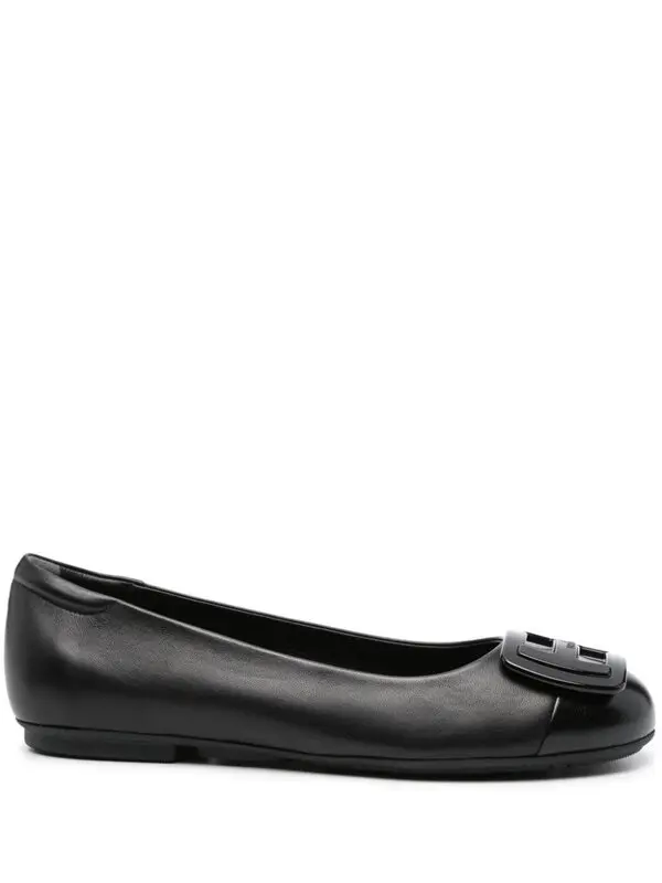 Hogan Logo-plaque Ballerinas - Black