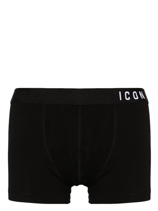 Dsquared2 Icon Cotton-blend Trunks - Black