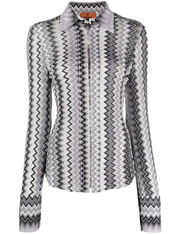 Missoni Chevron-print Lurex Shirt
