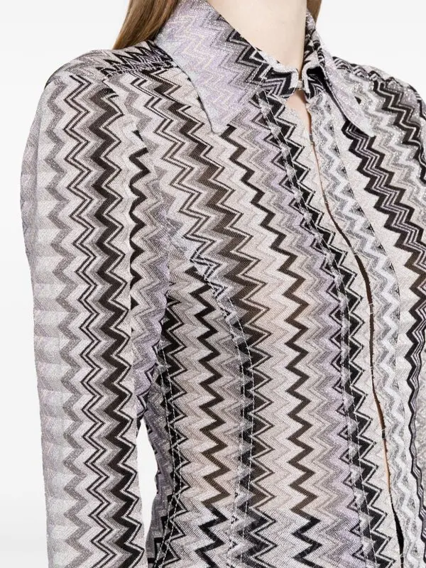 Missoni Chevron-print Lurex Shirt