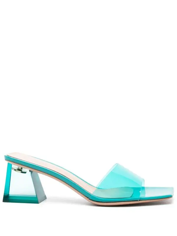 GIANVITO ROSSI Cosmic 55mm Mules - Blue