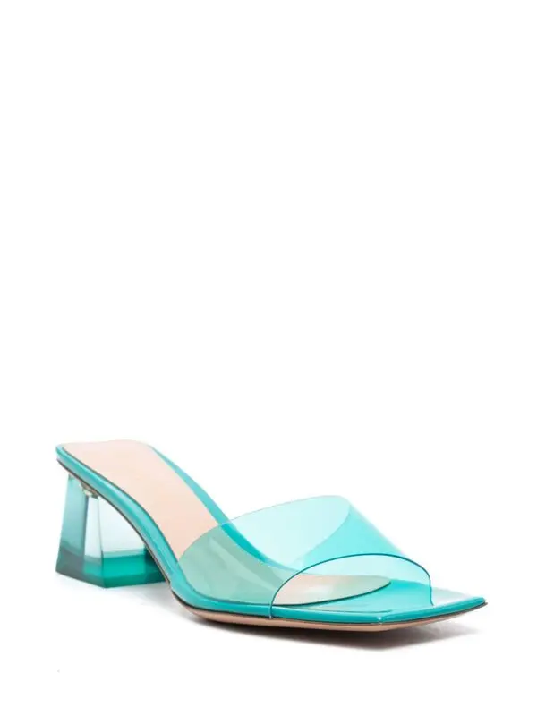 GIANVITO ROSSI Cosmic 55mm Mules - Blue