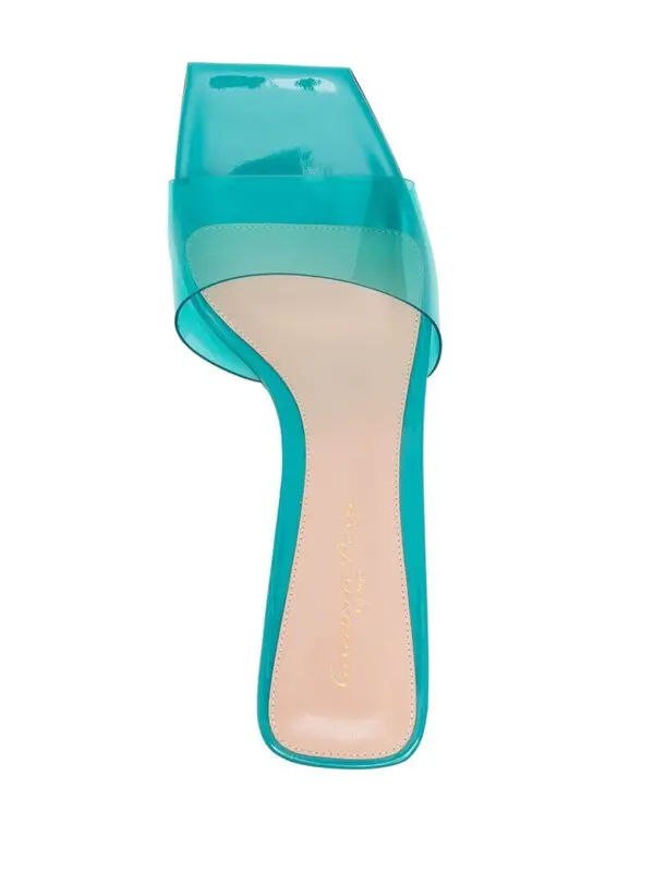 GIANVITO ROSSI Cosmic 55mm Mules - Blue