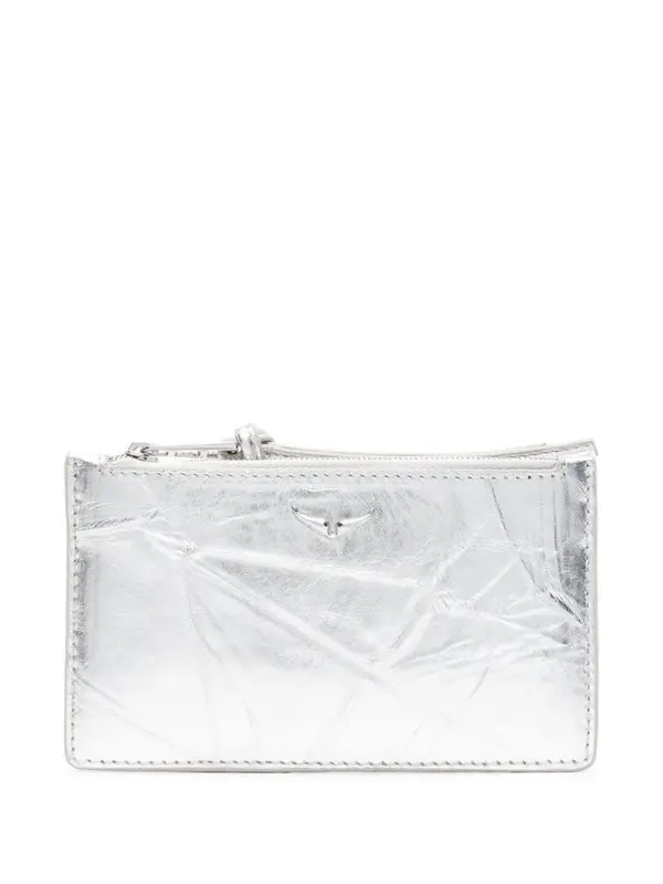 Zadig&Voltaire Long Eternal Metallic Coin Purse - Silver