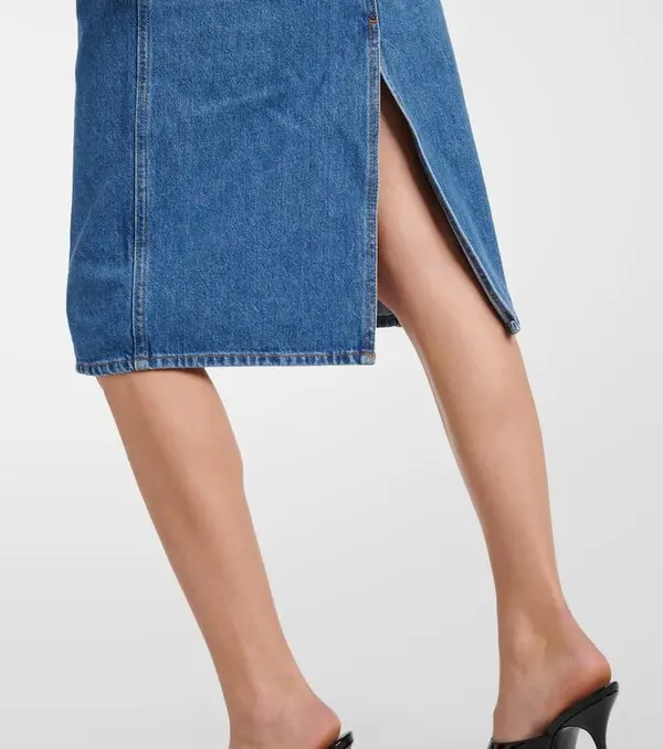 Magda Butrym Denim Midi Skirt