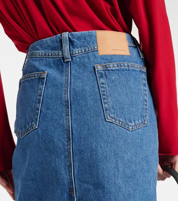 Magda Butrym Denim Midi Skirt