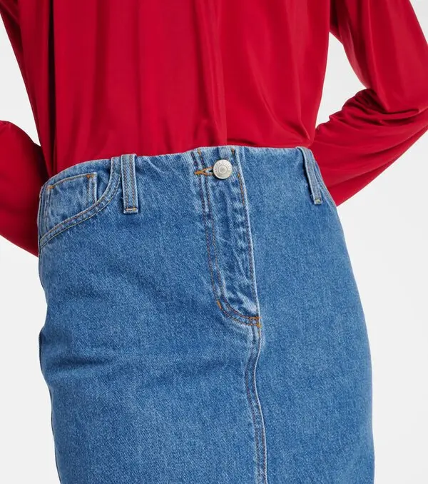 Magda Butrym Denim Midi Skirt