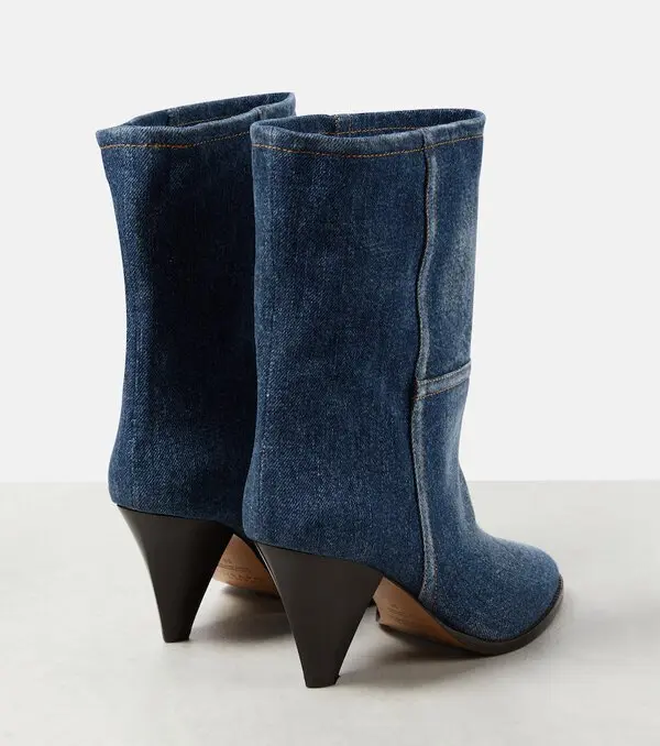 Isabel Marant Étoile Rouxa Denim Ankle Boots - Blue