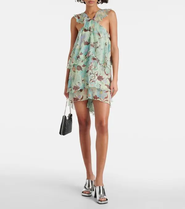Stella McCartney Tiered Printed Minidress