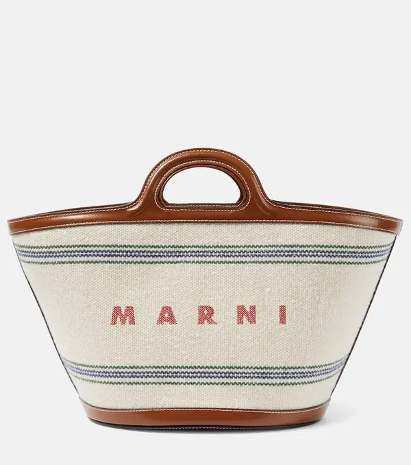 Marni Tropicalia Small Canvas Tote Bag