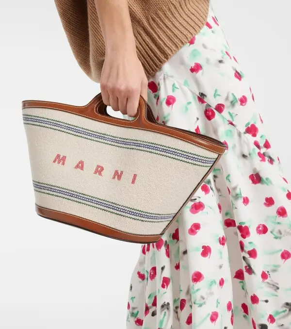 Marni Tropicalia Small Canvas Tote Bag