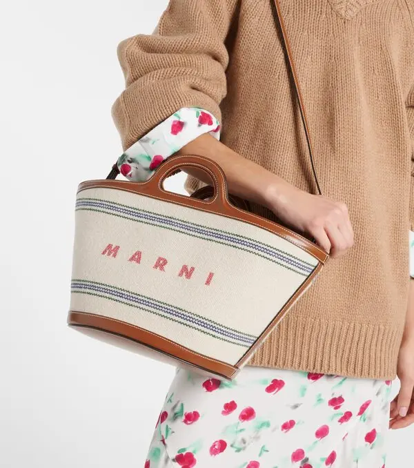 Marni Tropicalia Small Canvas Tote Bag