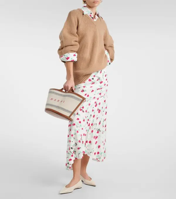 Marni Tropicalia Small Canvas Tote Bag
