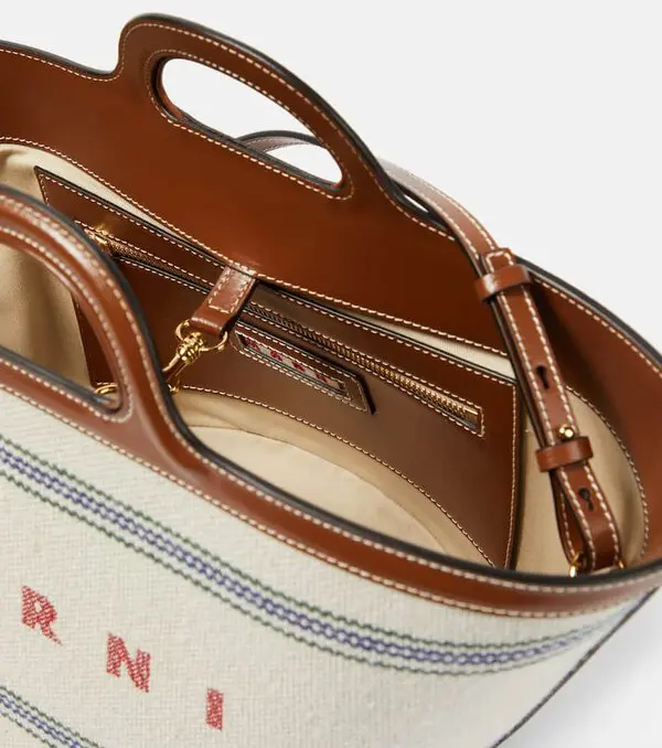 Marni Tropicalia Small Canvas Tote Bag