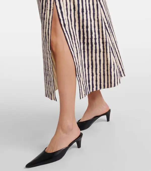 Altuzarra Lydia Off-shoulder Cotton-blend Midi Dress - Multicoloured