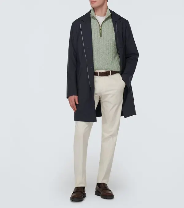 Loro Piana Sebring Technical Coat - Blue