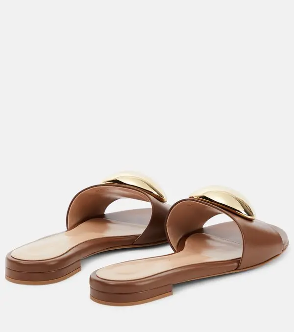 GIANVITO ROSSI Sphera Leather Mules