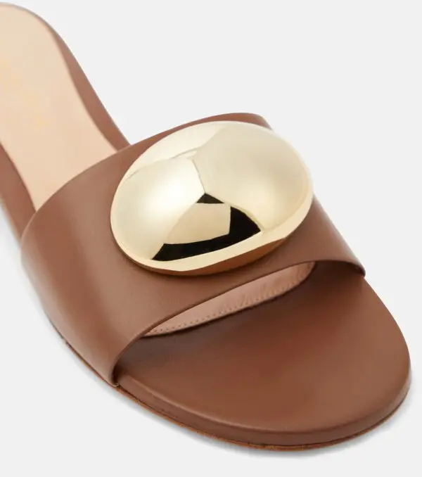 GIANVITO ROSSI Sphera Leather Mules