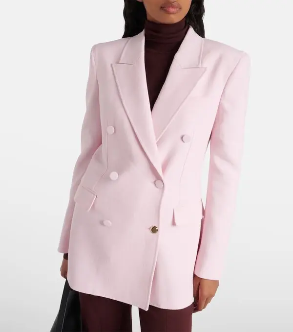 Gabriela Hearst Cashmere Double-breasted Blazer - Pink