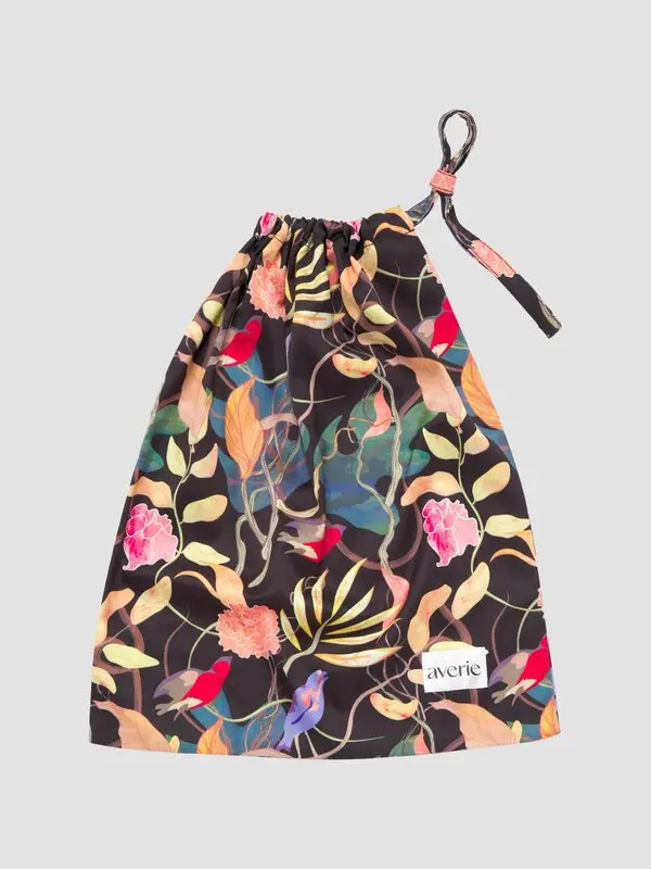 AVERIE Sunset Ocean Dip Printed Shorts Pajama Set - Black
