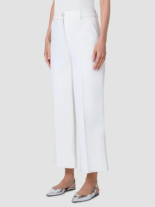 Akris Chiara High-rise Stretch Wide Jeans
