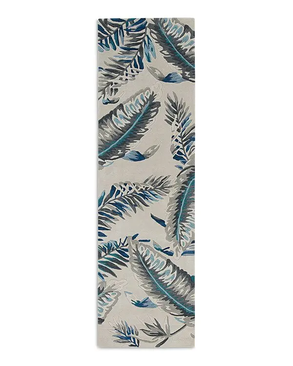 Kas Havana Tropics Runner Area Rug, 2'3 X 8 - Gray