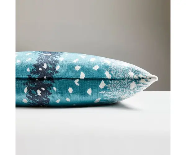 SCALAMANDRE Antelope Lumbar Pillow - Peacock