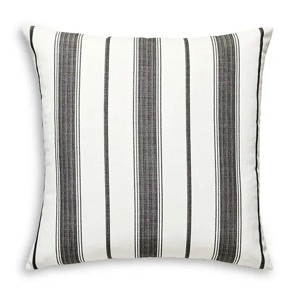 SCALAMANDRE Sconset Outdoor Decorative Pillow, 22 X 22 - Gray