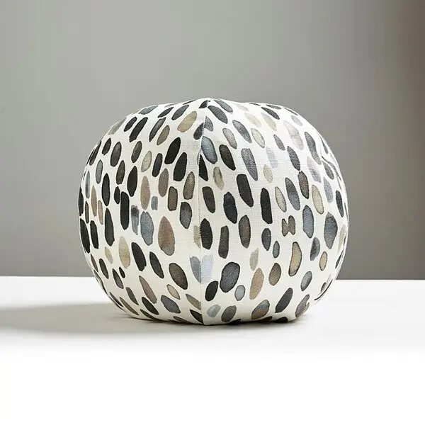 SCALAMANDRE Jamboree Sphere Decorative Pillow, 12 - Grays