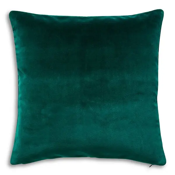 SCALAMANDRE Torino Velvet Decorative Pillow, 22 X 22 - Emerald
