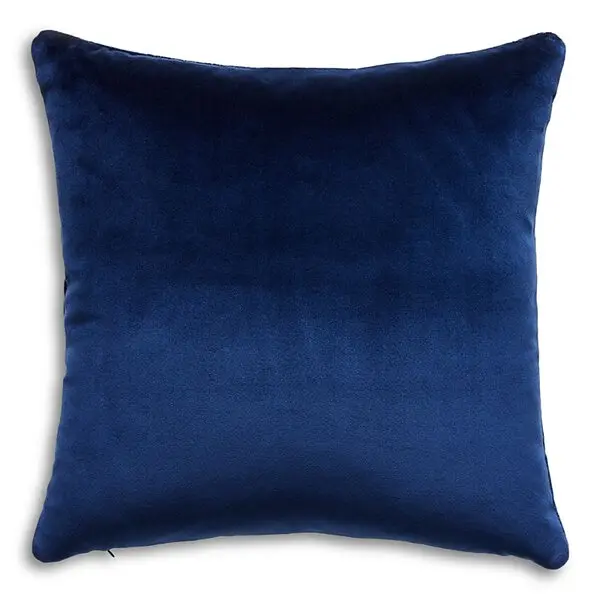SCALAMANDRE Torino Velvet Decorative Pillow, 22 X 22 - Navy