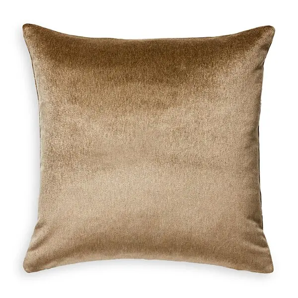 SCALAMANDRE Bay Velvet Outdoor Pillow - Taupe