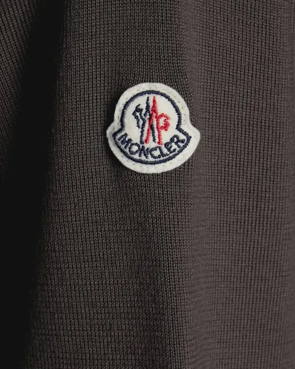 Moncler Quilted Wool Puffer Cardigan - Black