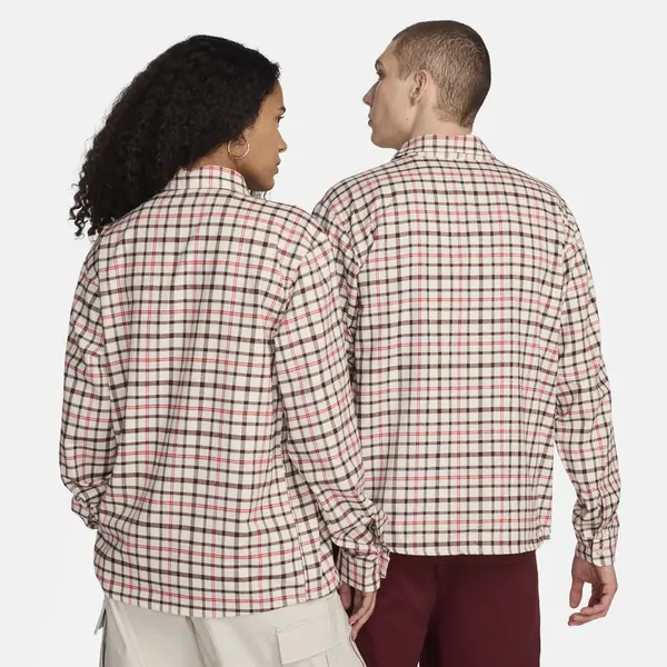 Nike Sb Long-sleeve Flannel Skate Button-up Shirt