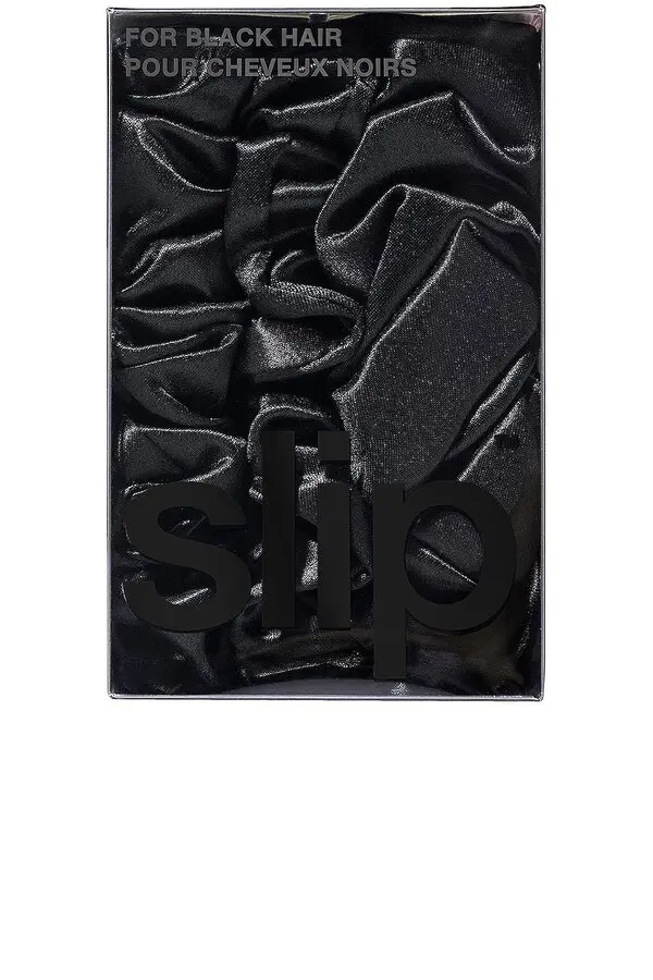 Slip Scrunchies Set Of 3 - Black