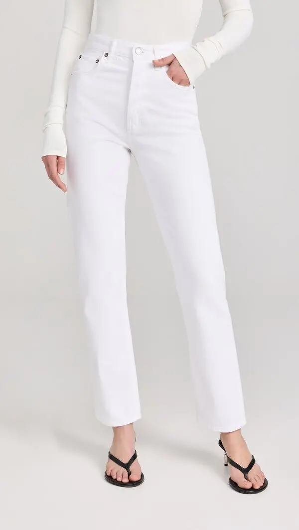 AGOLDE 90s Pinch Waist Jeans - Marshmallow