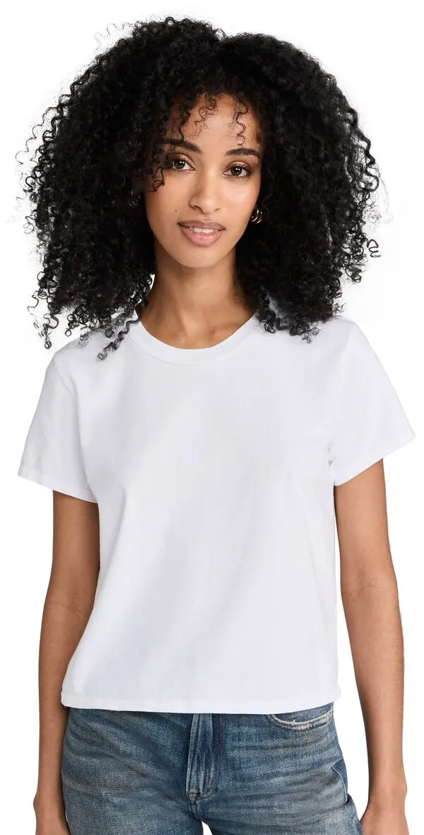 PERFECTWHITETEE Springsteen Supima Cotton Baby Tee - White
