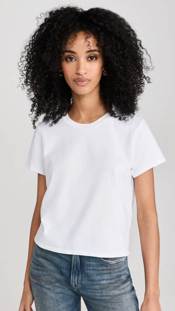 PERFECTWHITETEE Springsteen Supima Cotton Baby Tee - White