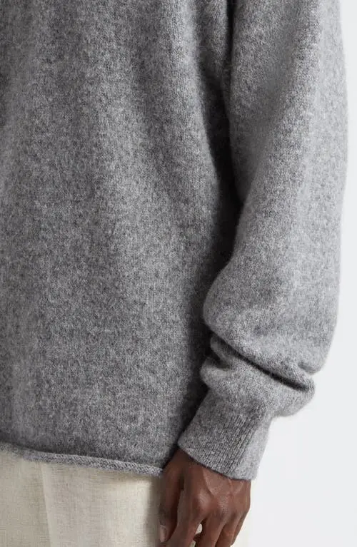 Jacquemus Le Pull Jacquard Logo Alpaca & Merino Wool-blend Sweater - Grey