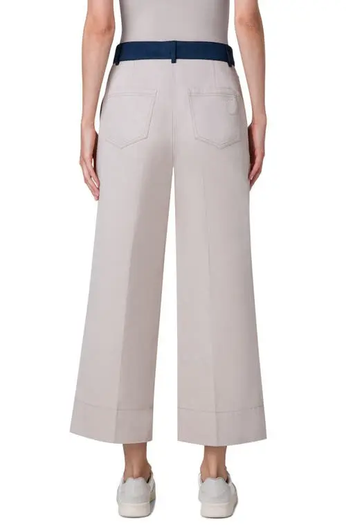 Akris Chiara Crop Wide Leg Pants