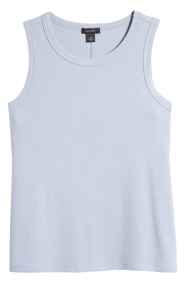 Halogen Fitted Ribbed Tank Top