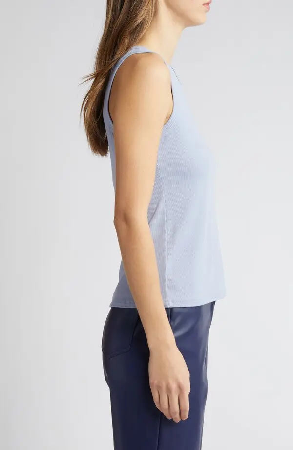 Halogen Fitted Ribbed Tank Top