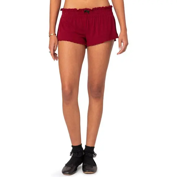 EDIKTED Gilmore Ribbed Shorts