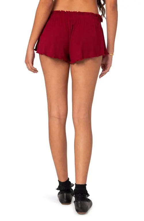EDIKTED Gilmore Ribbed Shorts