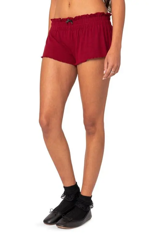 EDIKTED Gilmore Ribbed Shorts