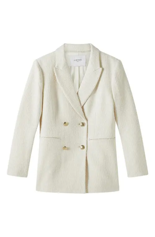 LK BENNETT Mariner Double Breasted Tweed Blazer