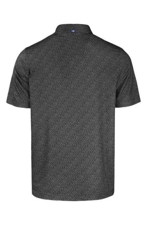 Cutter & Buck Pike Pebble Print Recycled Blend Polo - Black
