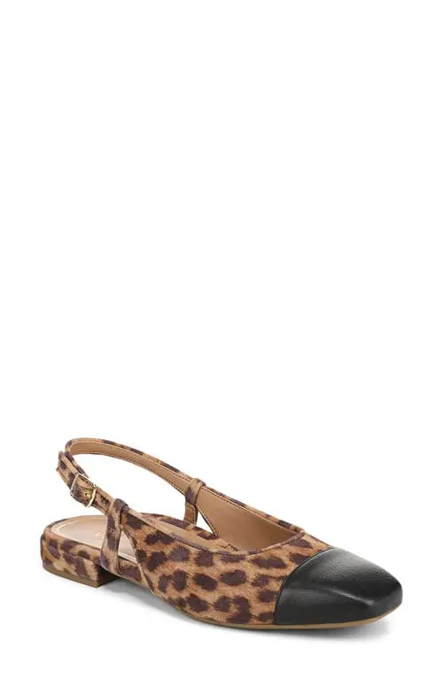 Vionic Petaluma Slingback Flat - Tan Leopard